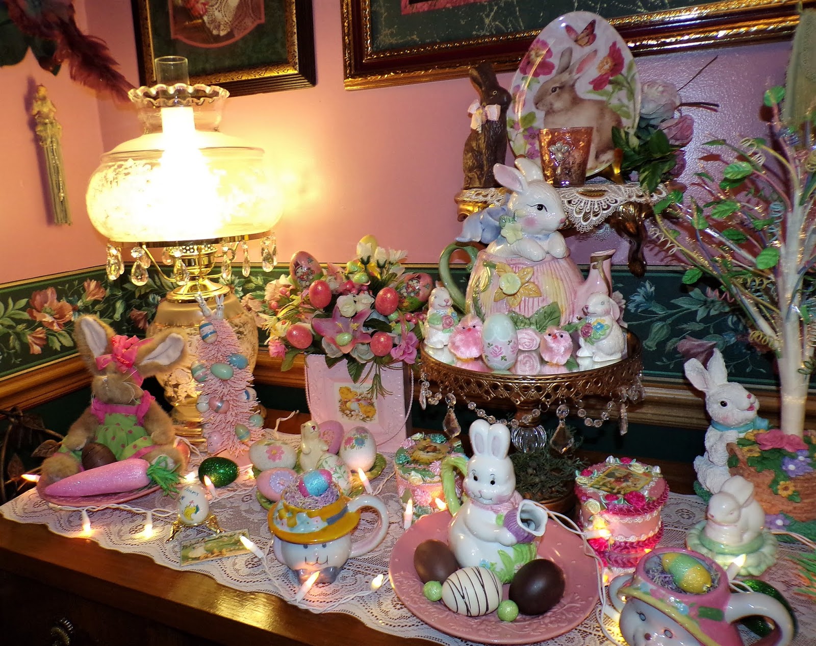 DEBBIE-DABBLE BLOG: Dining Room Easter Bunny Buffet, 2020