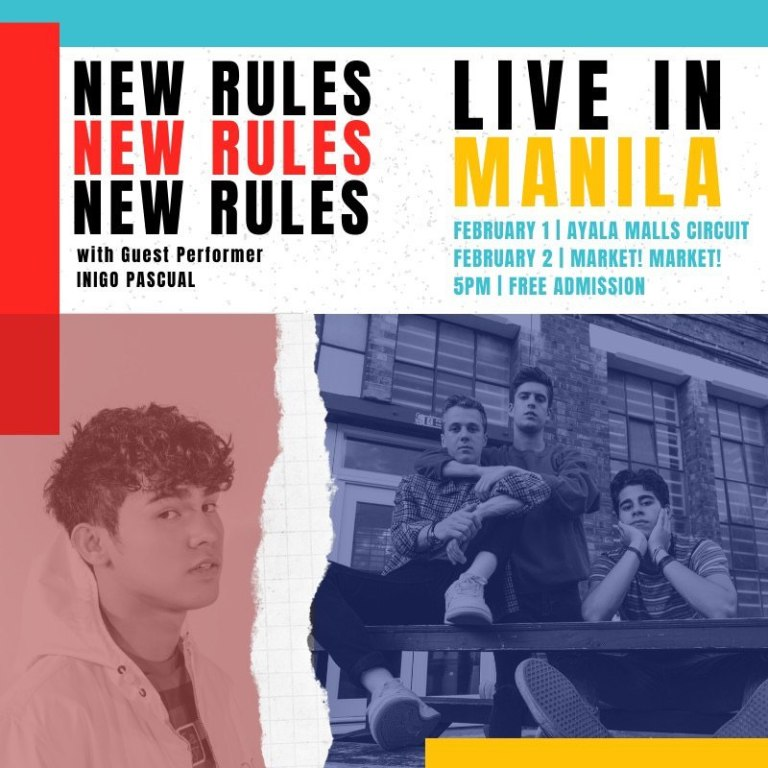 New Rules Band Is Coming To Manila - Where In Bacolod