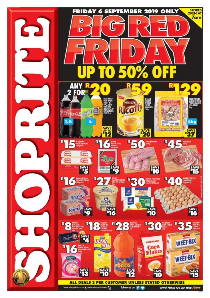 #BigRedFriday: Eastern Cape Shoprite Big Red Friday Is Back 50% off ...