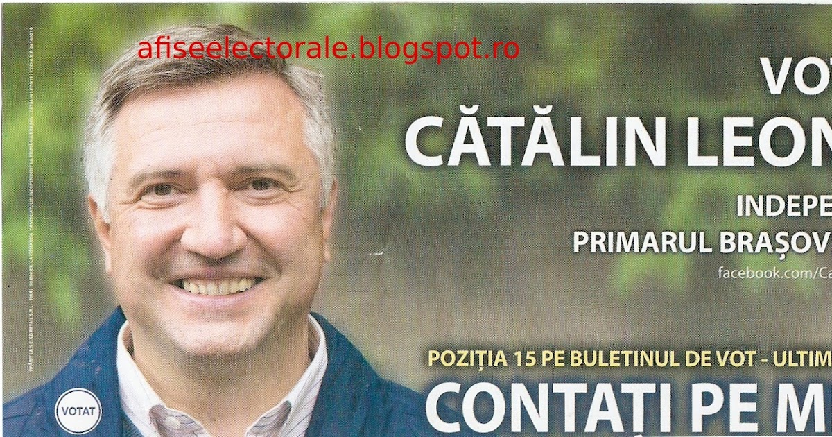 Afişe electorale: Catalin Leonte - independent primarie - 2016