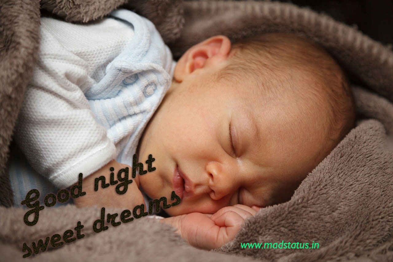good night cute baby images with quotes