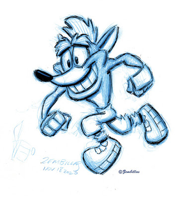 Charles Zembillas: New Crash Bandicoot drawings