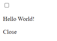 Pop Up Box Using HTML and CSS