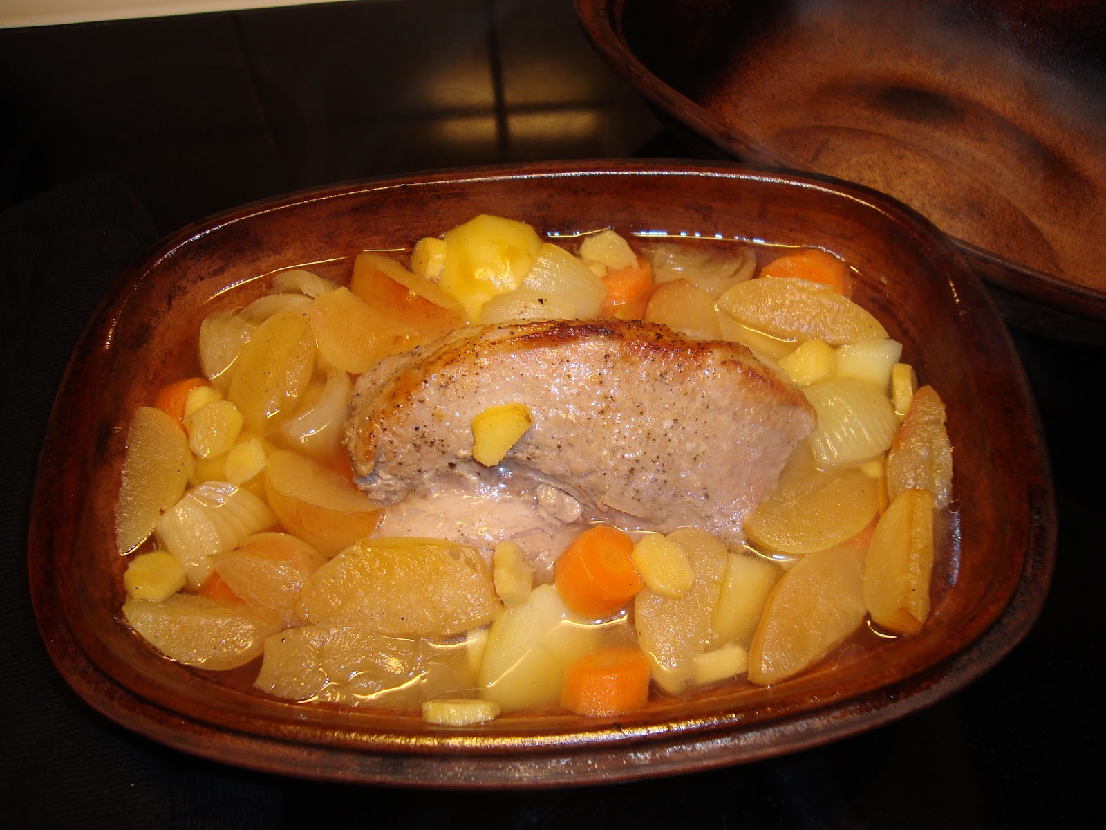 Fudgekakan: Skinkstek i lergryta