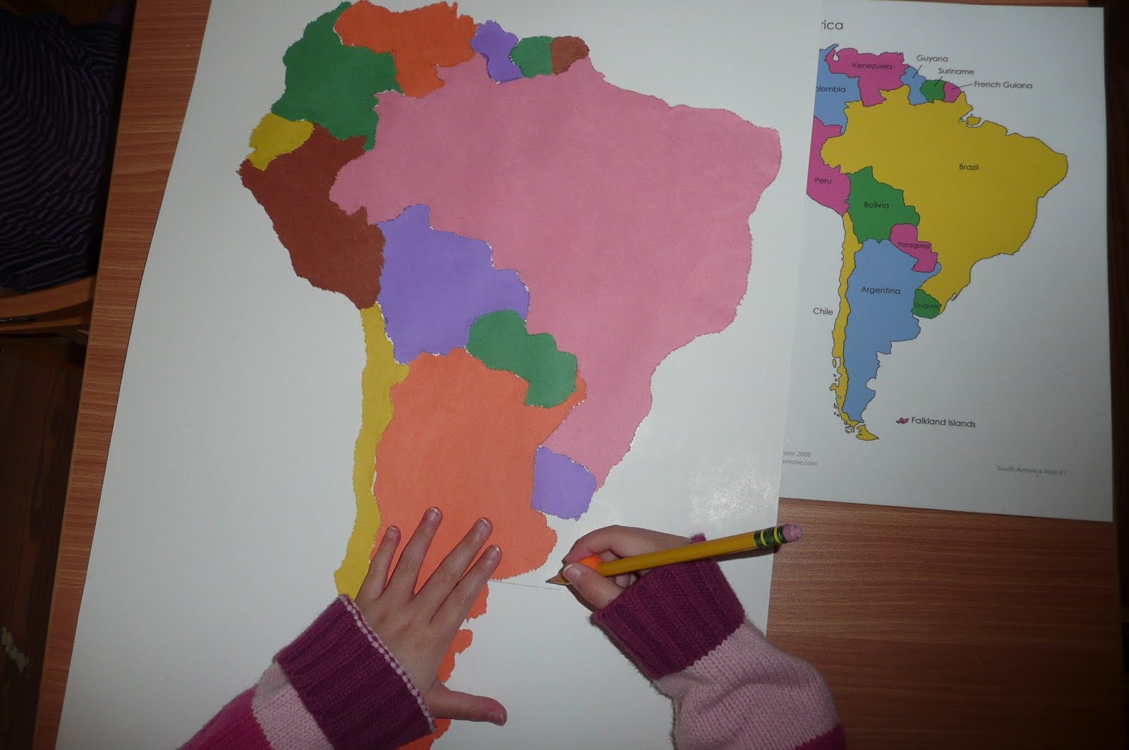 Montessori Teachings: Map of South America