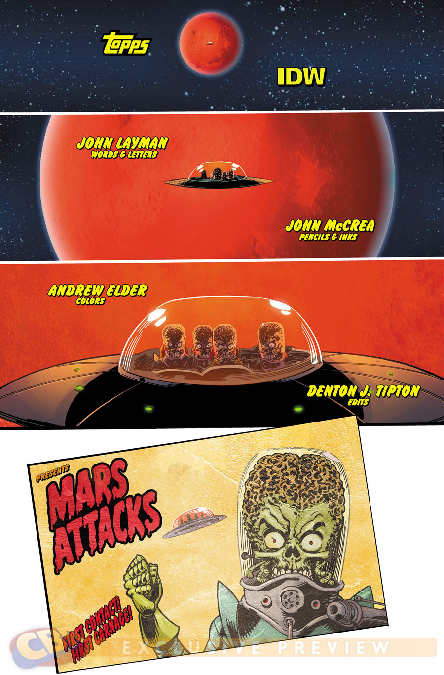 GAMMA WORLD WAR!: Sneak peek of IDW's new Mars Attacks! comic #1