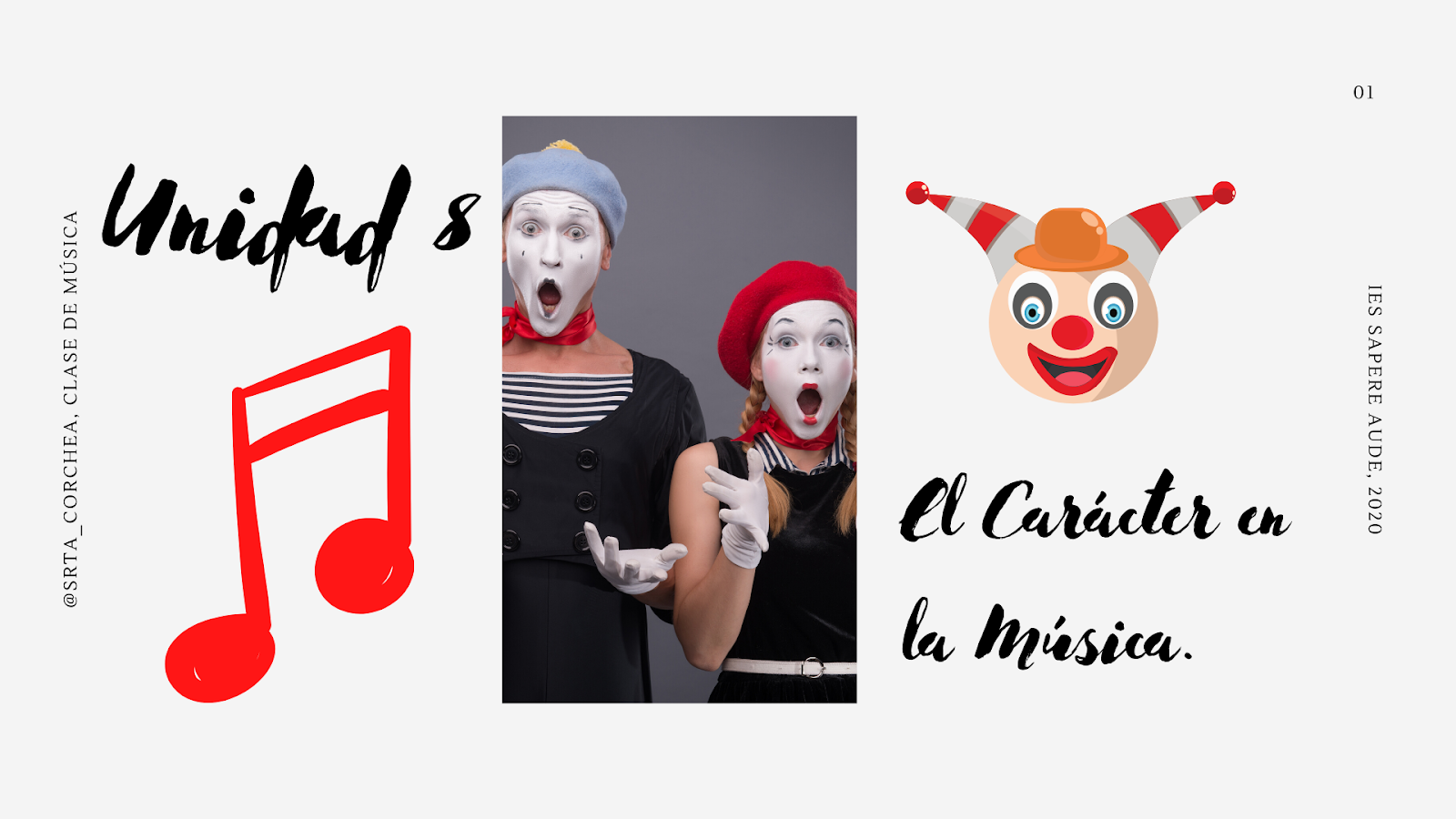 Unidad 8: El Carácter en la Música. - Cuaderno de Música.