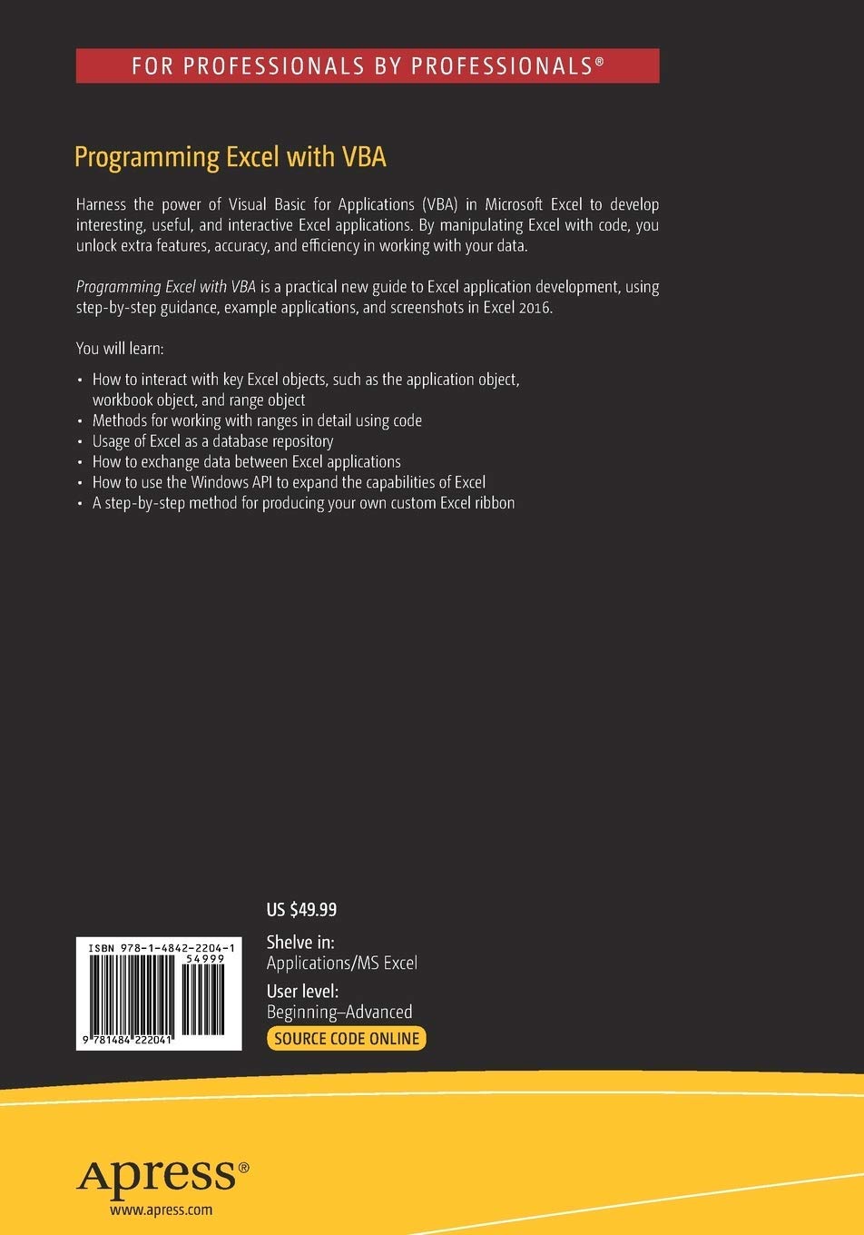 [Free ebook]Programming Excel with VBA: A Practical Real-World Guide ...