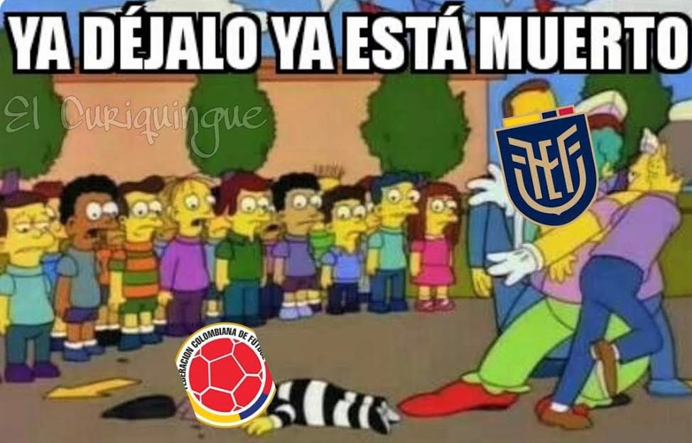 Los mejores memes del partido entre Ecuador y Colombia