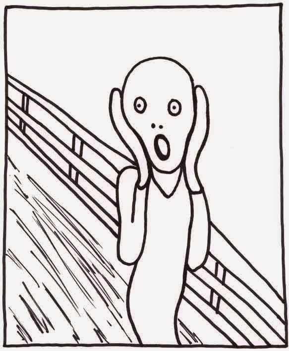 Munch The Scream Coloring Page Coloring Pages