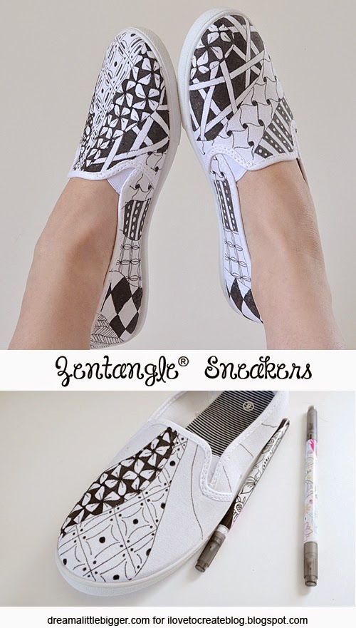 iLoveToCreate Blog: Zentangle® Sneakers