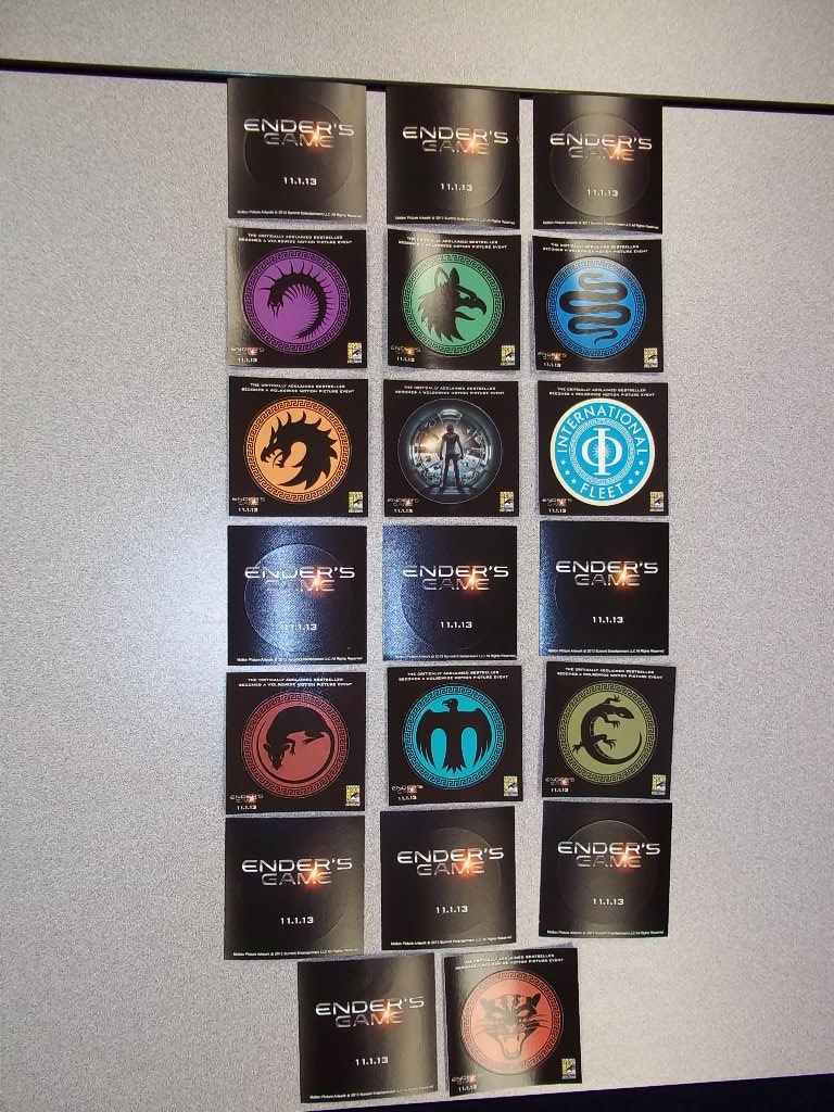 Ender News: "Ender's Game" Comic-Con Swag: First Look at Army Logos!