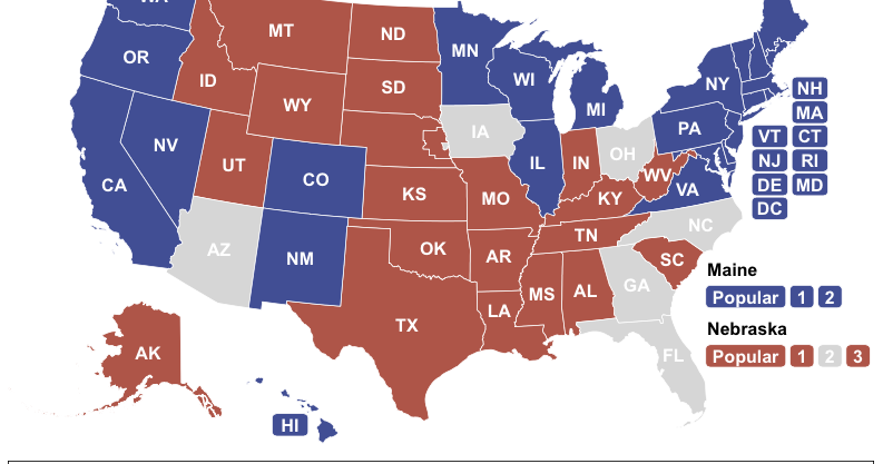 jobsanger: Electoral College Map For 2020 Now Favors Joe Biden