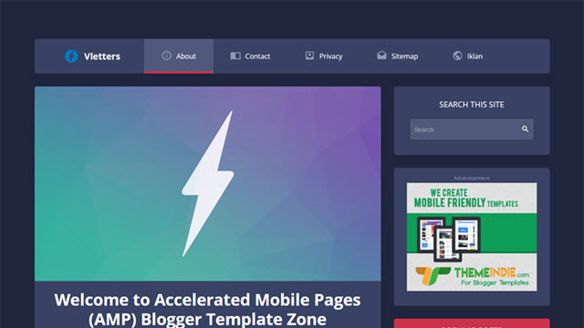 11+ Template Blogger AMP (Gratis, Terbaik & Keren) | Mantan Pemula