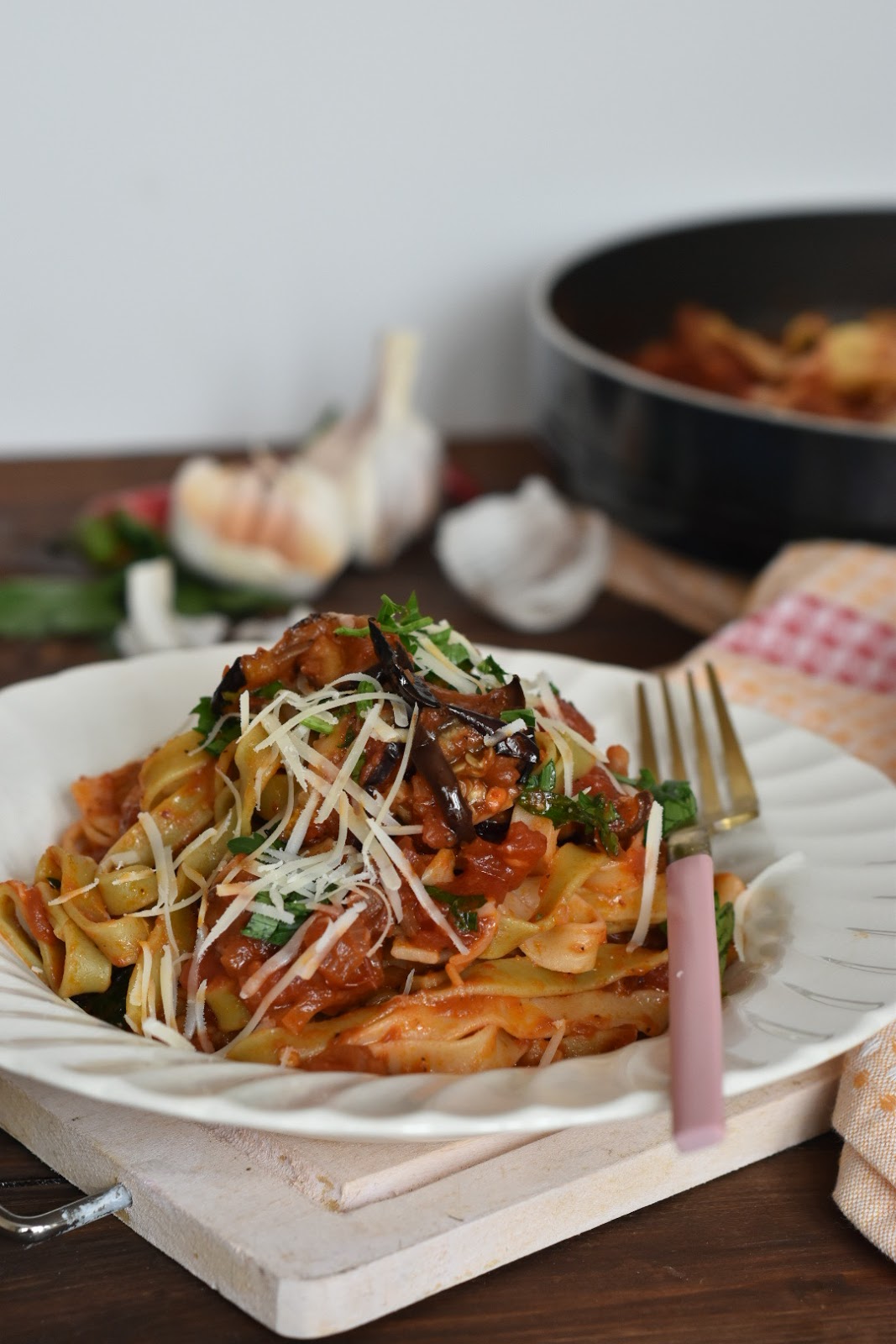 Aubergine Tagliatelle with Hello Fresh Kit | simply.food