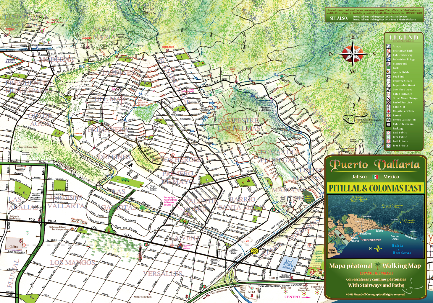 Mapa Jeff Cartography: Puerto Vallarta Maps