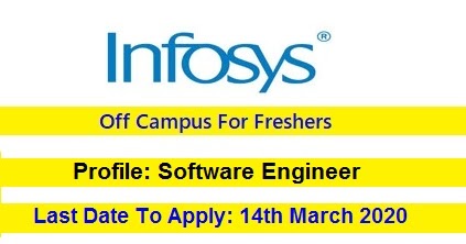 Infosys Off Campus for Freshers as Software Engineer on March 2020 ...