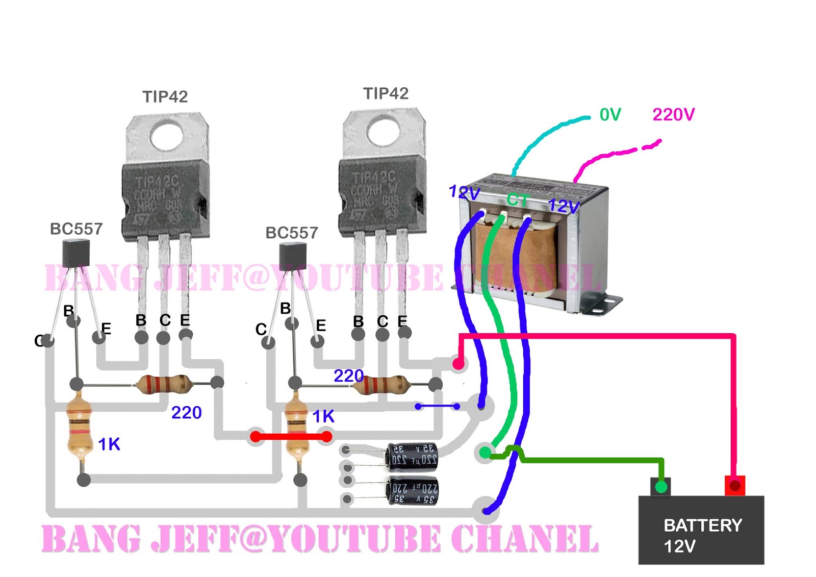 Tip42c характеристики схема подключения
