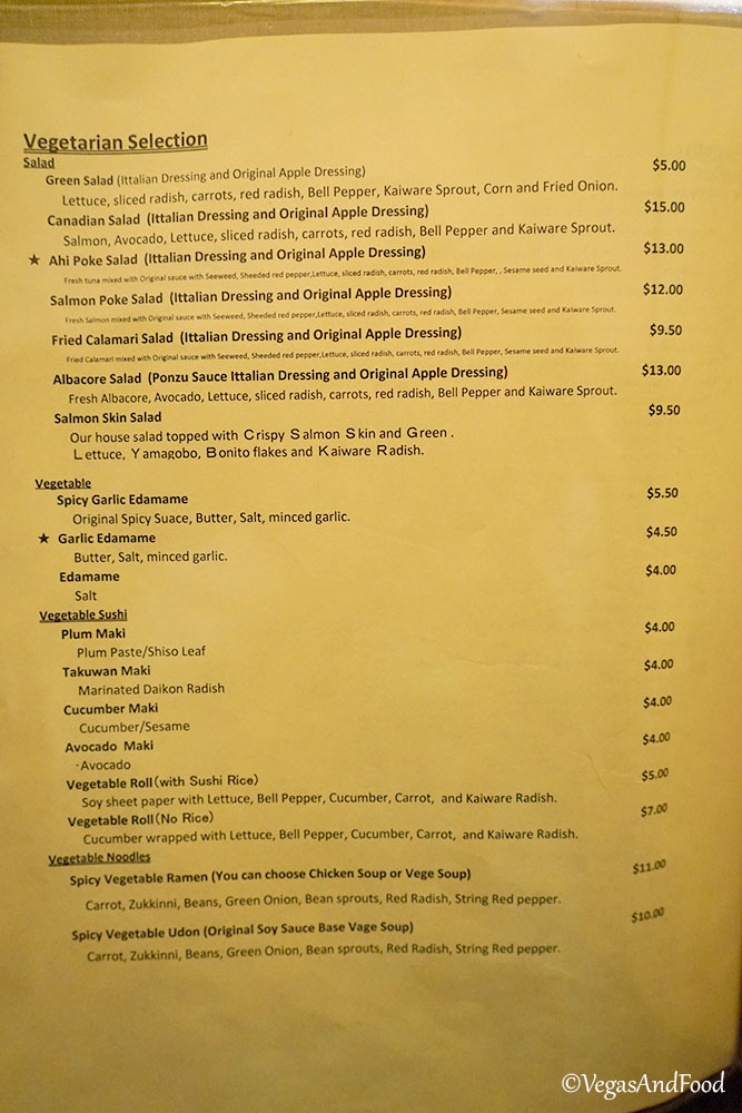 Totoyama sushi and ramen - Hollywood - Vegas and Food