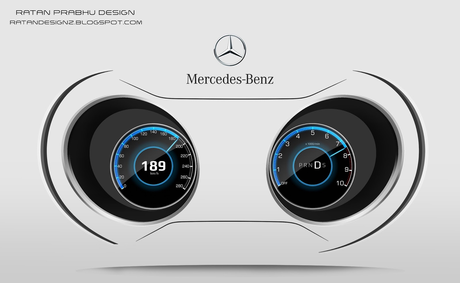 RATANDESIGNZ: Mercedes Benz Instrument Cluster Design Concept