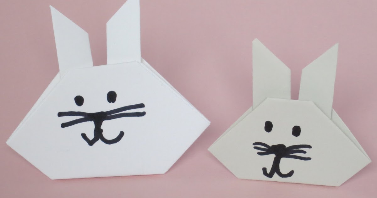 Cindy deRosier: My Creative Life: Bunny Week, Day 1: Origami Bunny