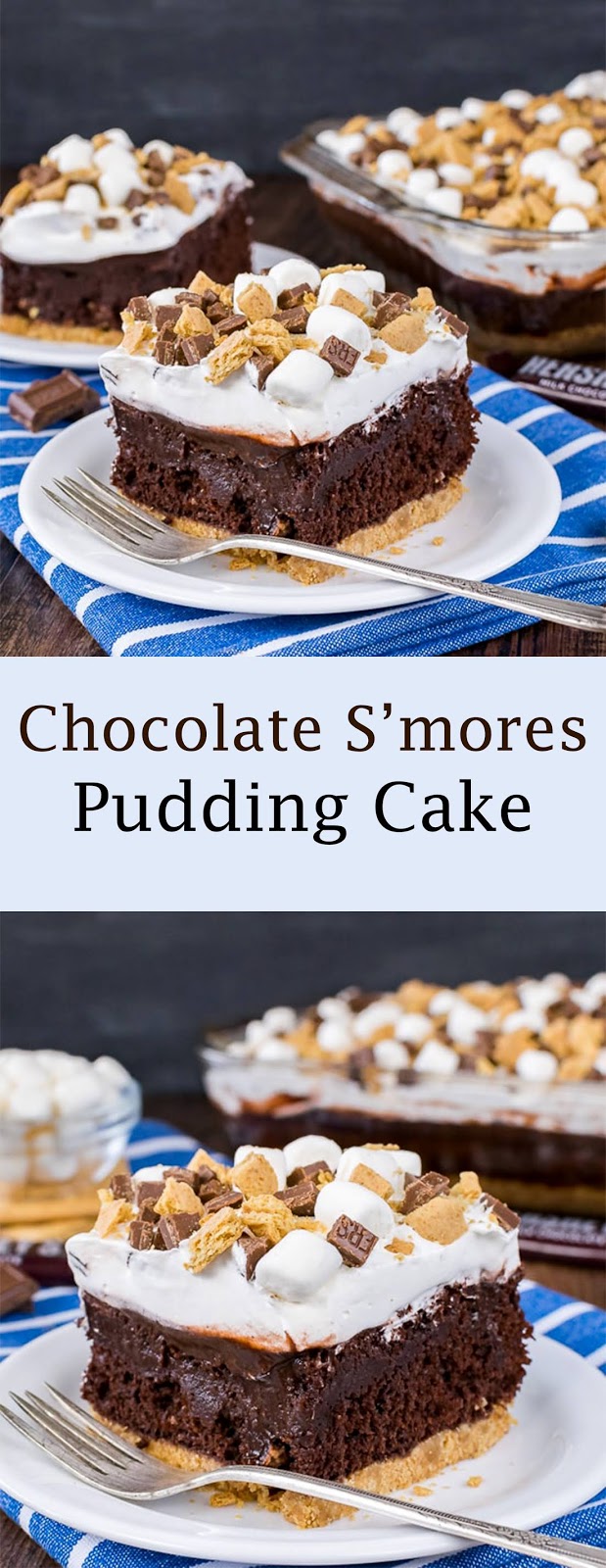 Chocolate S'mores Pudding Cake
