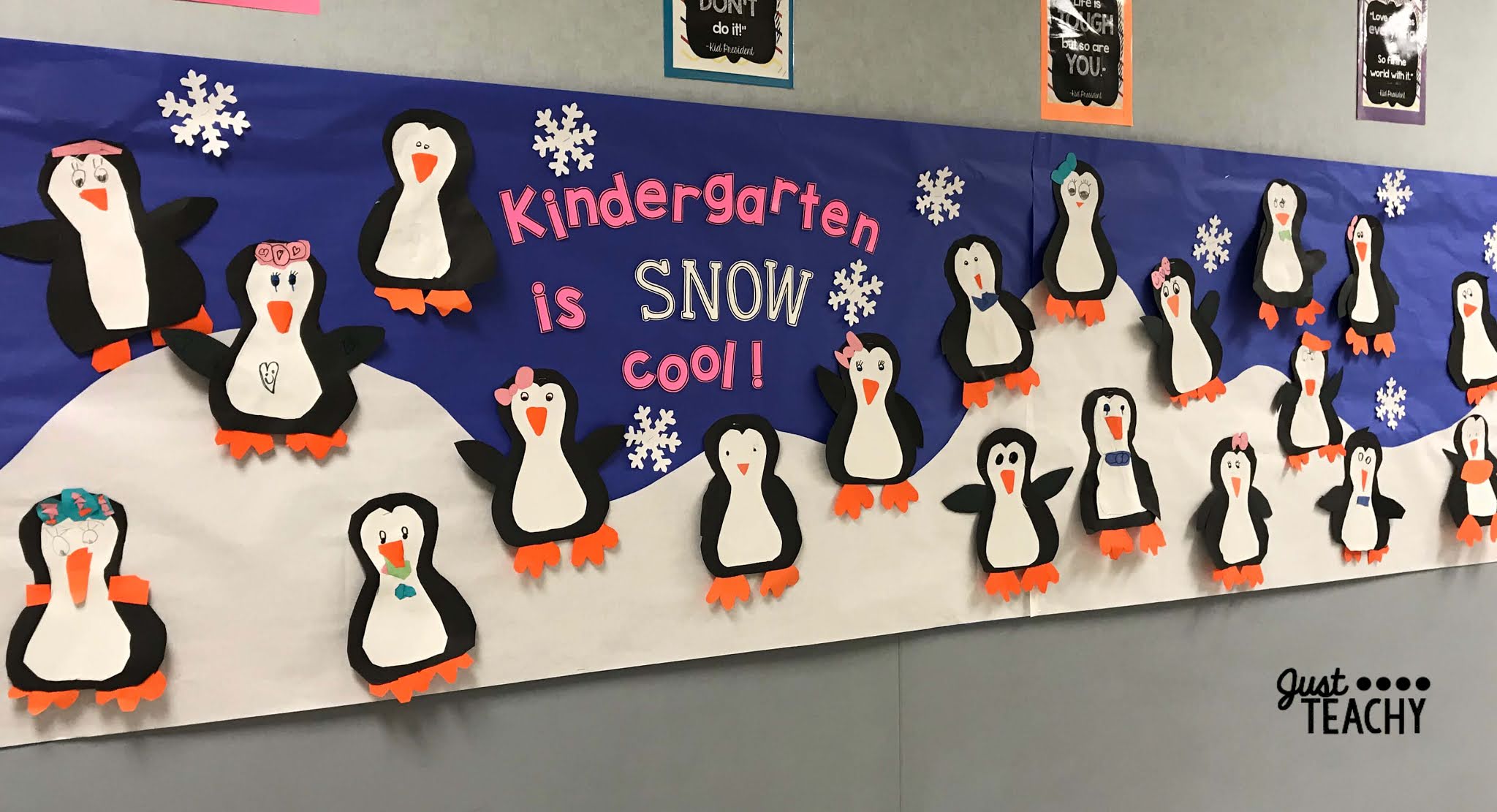 Penguin Craft & Bulletin Board Display | Just Teachy