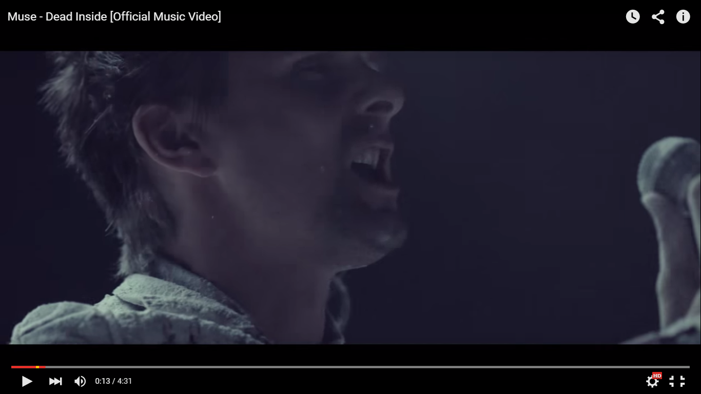 A2 Media Advanced Portfolio : Music Video Analysis - Muse : Dead Inside