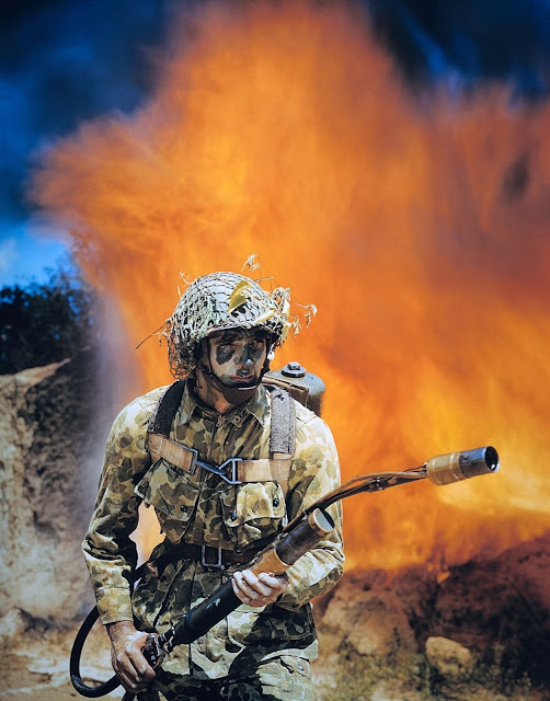 World War II in Color: The M1 Flamethrower