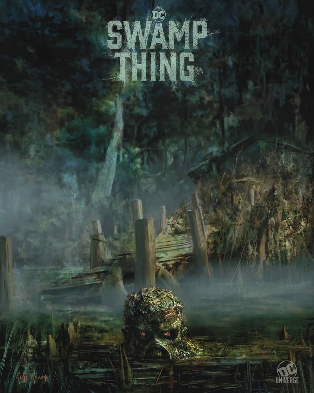 The Blot Says...: SDCC 2019 Exclusive Swamp Thing Poster by Cliff Cramp ...