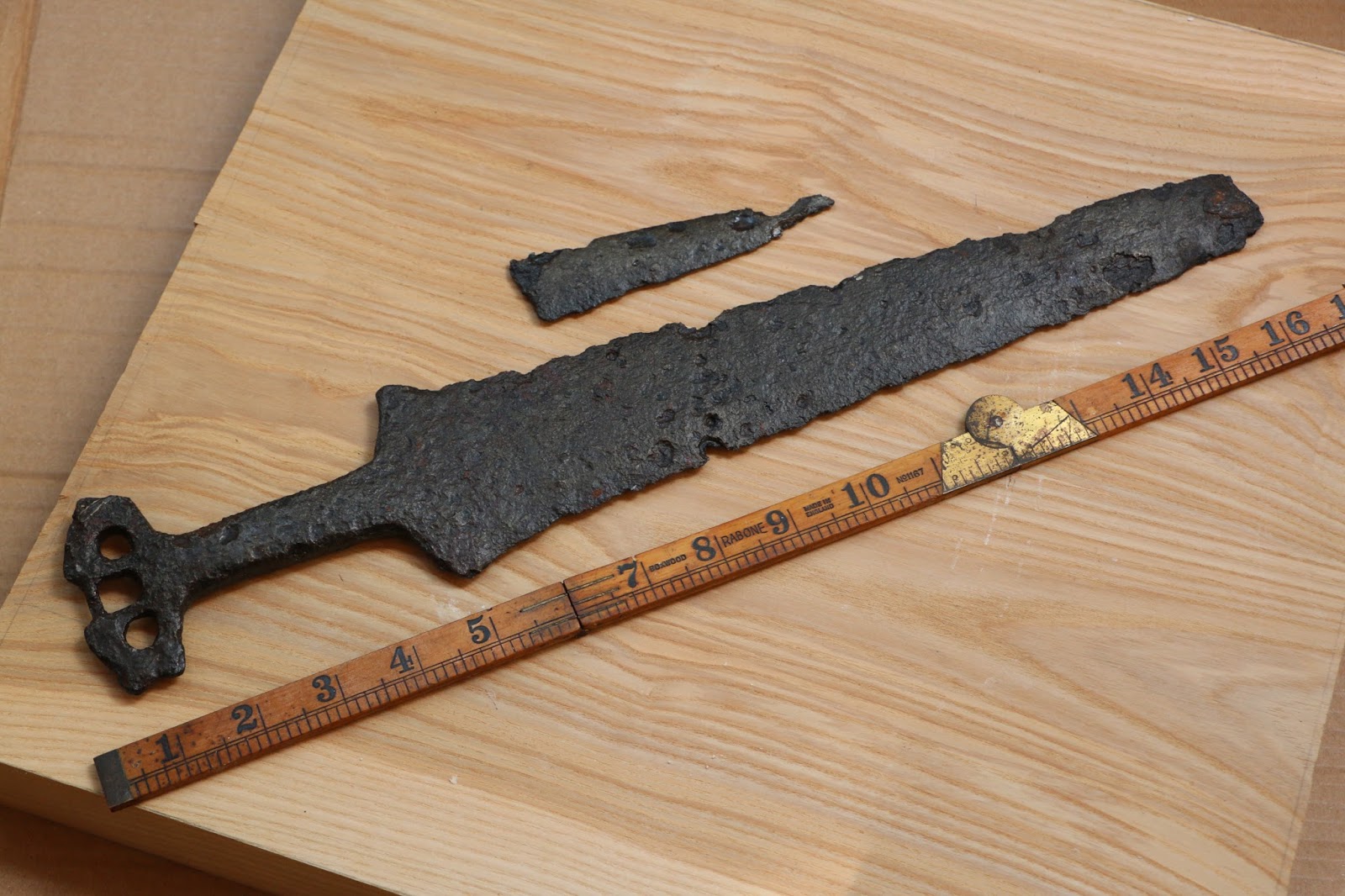 Authentic Unique Artifact Viking Sword Blade Steel 9-10 AD