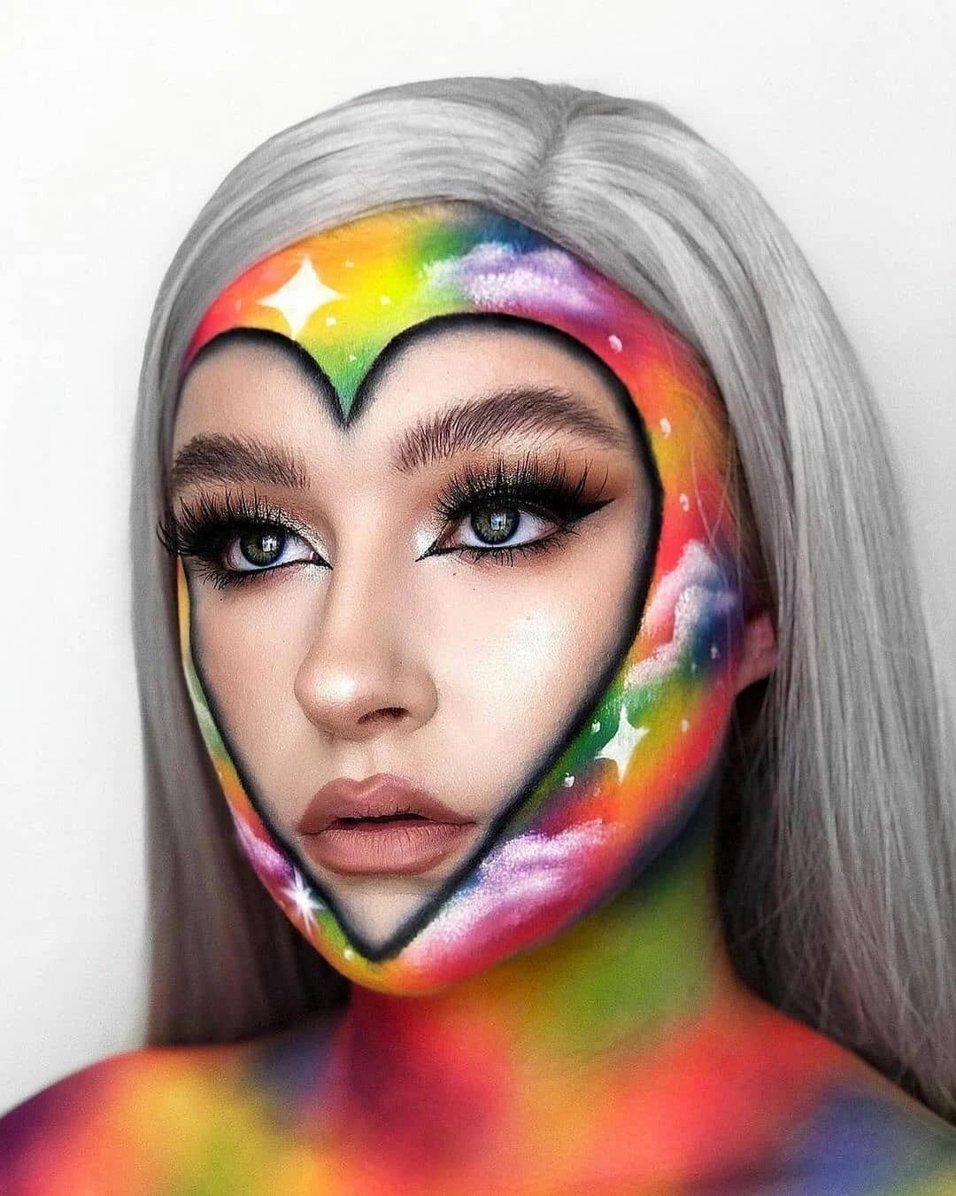 Amazing Face Art Illusion By Makeup Artist Hollierose Melody Jacob