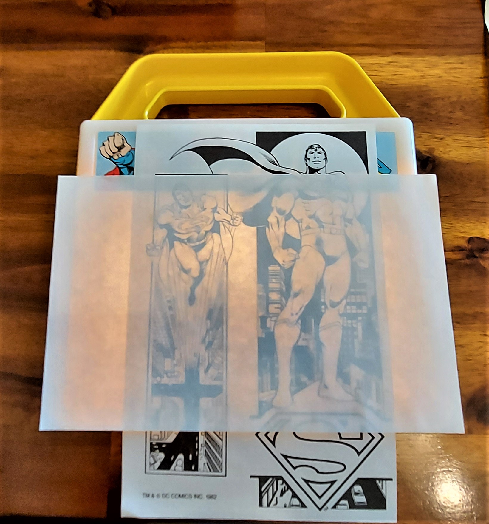 DC in the 80s: DC Comics Super Heroes Trace n' Color Drawing Set