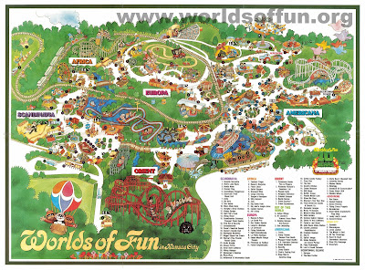 Worlds of Fun.Org: Jennifer's Ultimate Guide to Worlds of Fun Souvenir Maps