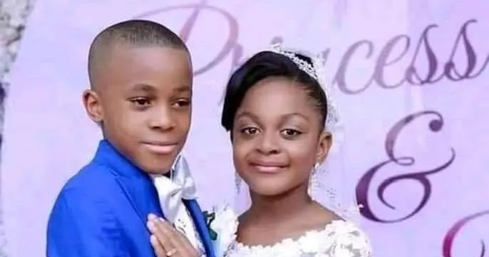 Photos of 12 year-old boy that marries 10-year-old girl in a lavish ...