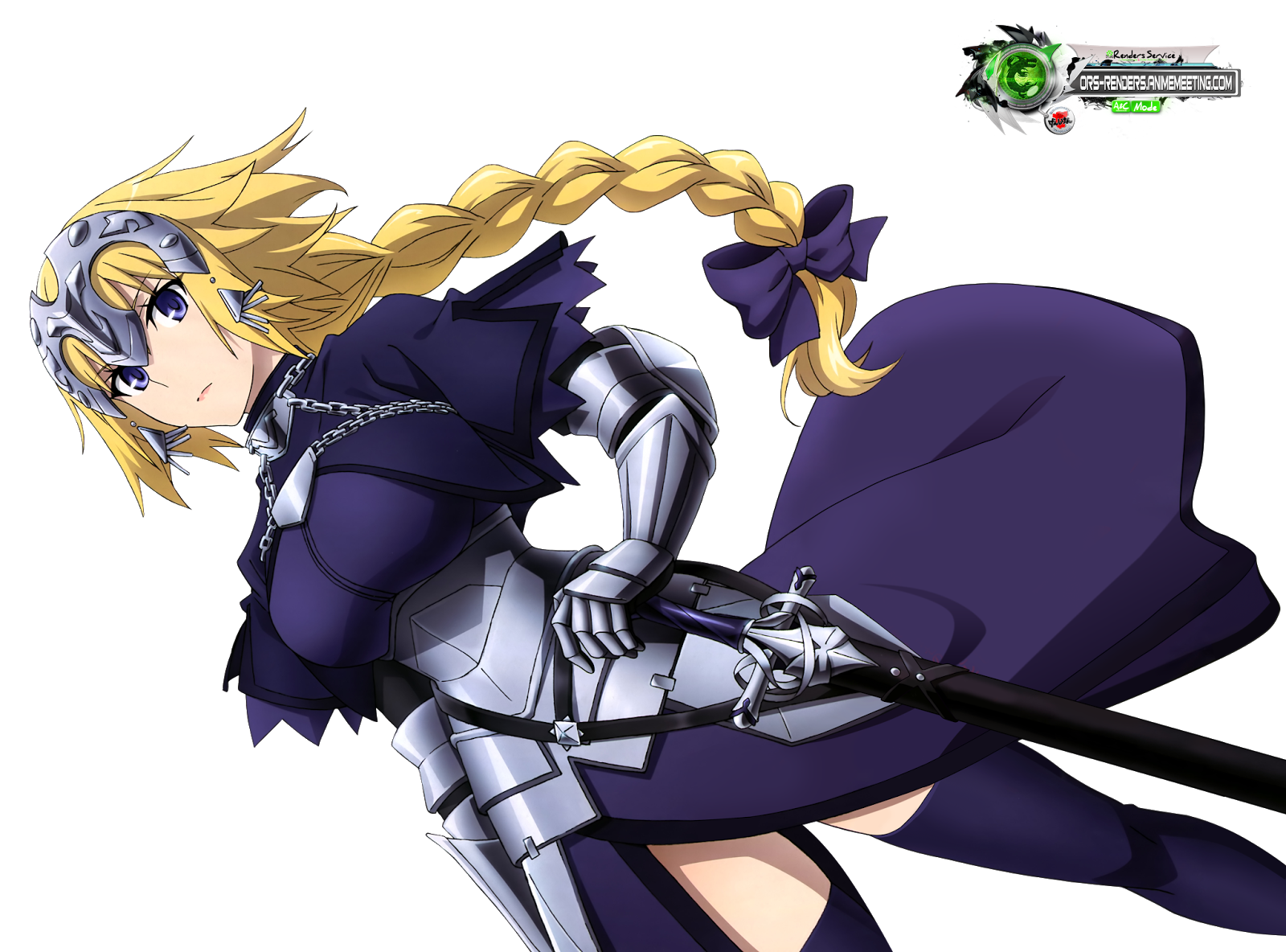 Fate/Apocrypha:Jeanne d'arc Kakoiii Ruler Pose HD Render | ORS Anime ...