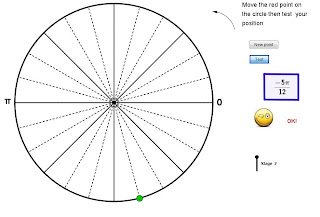Interact with Math!: Radian measure practice