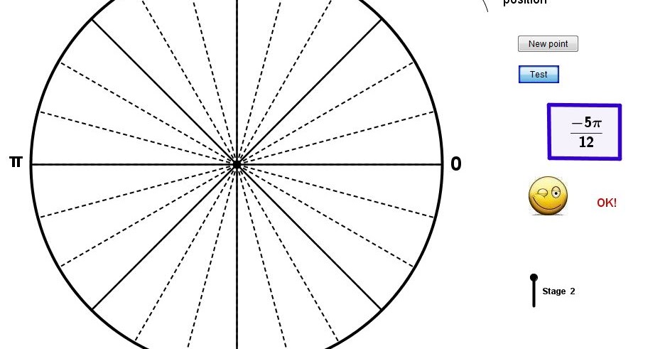 Interact with Math!: Radian measure practice