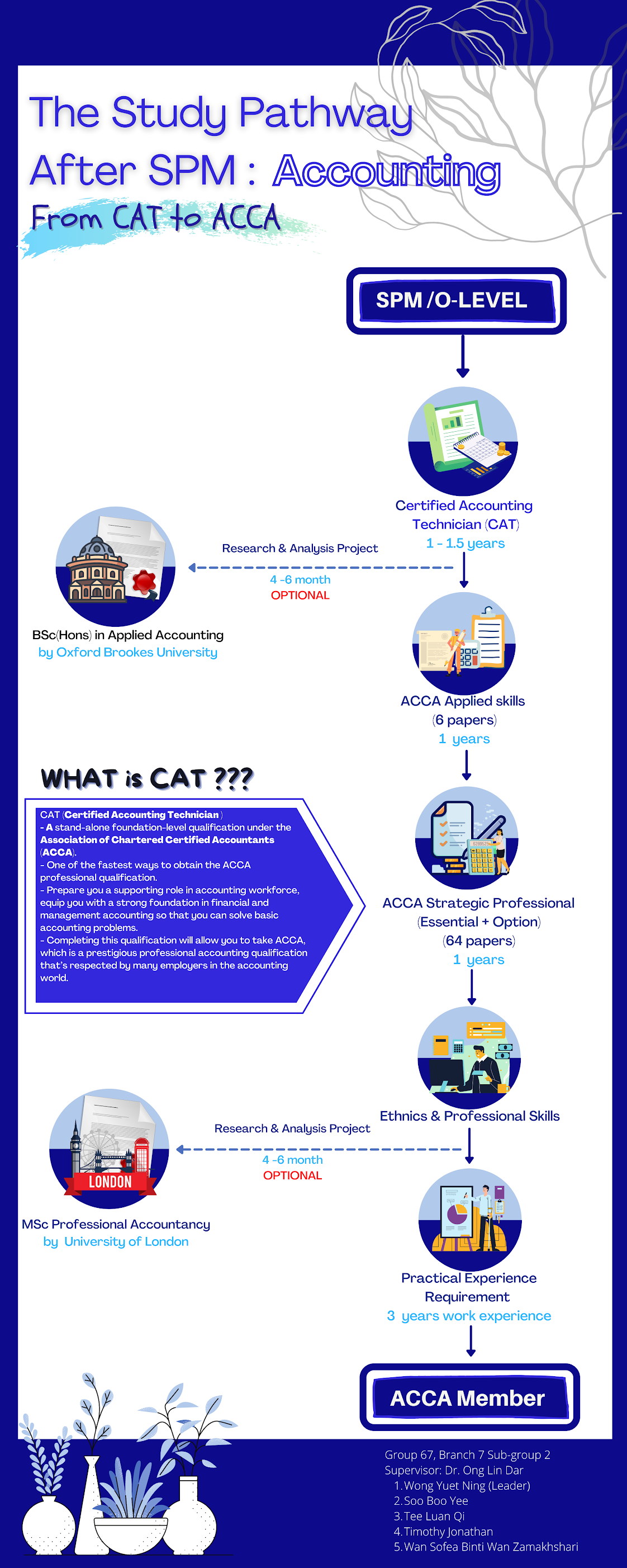Study pathway after SPM: Accounting