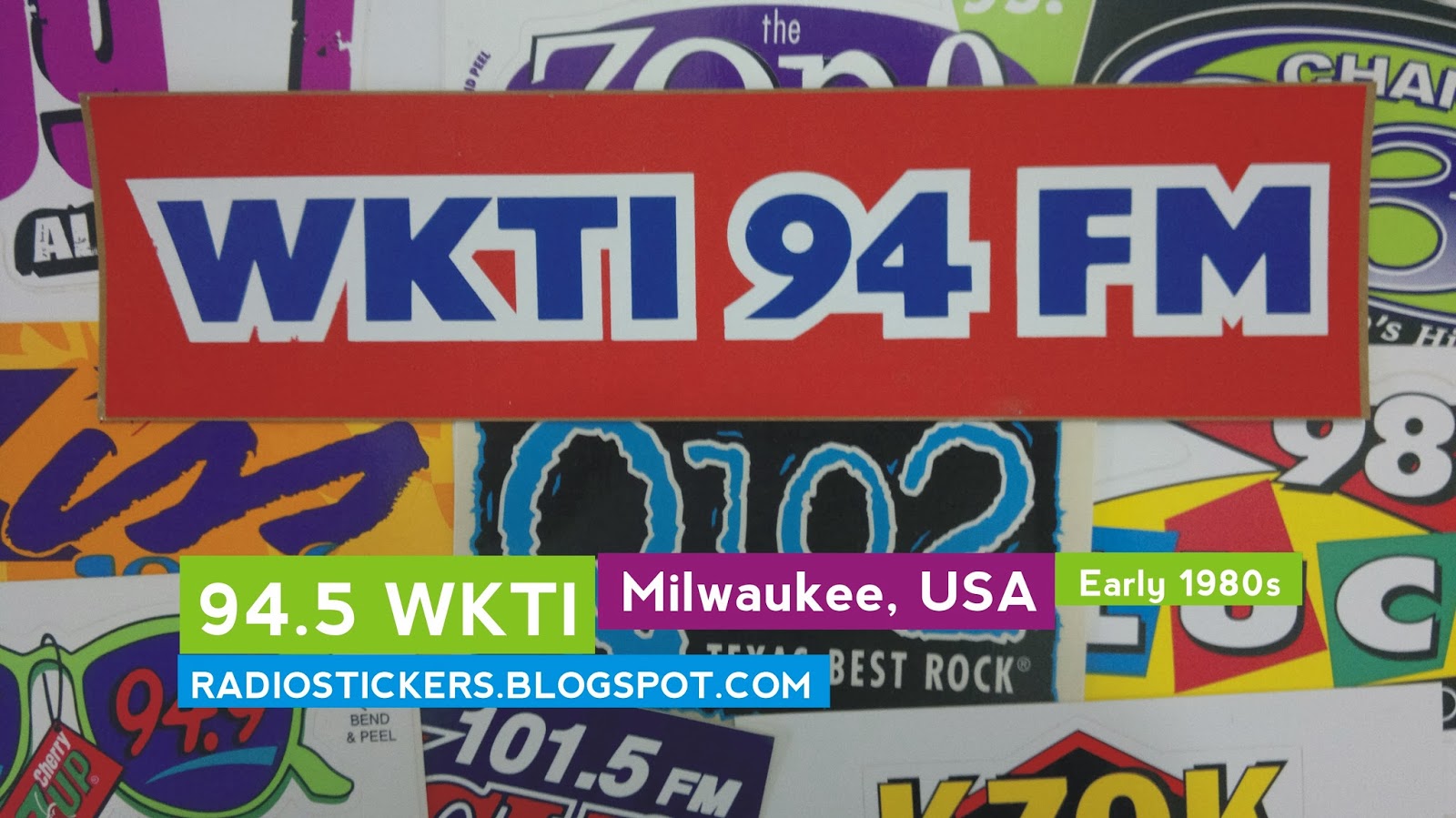 RADIO station stickers... and more!: 94.5 WKTI, Milwaukee (1980s-2001)