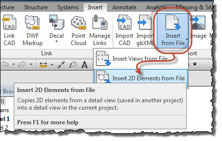 Revit OpEd: Insert 2D from File