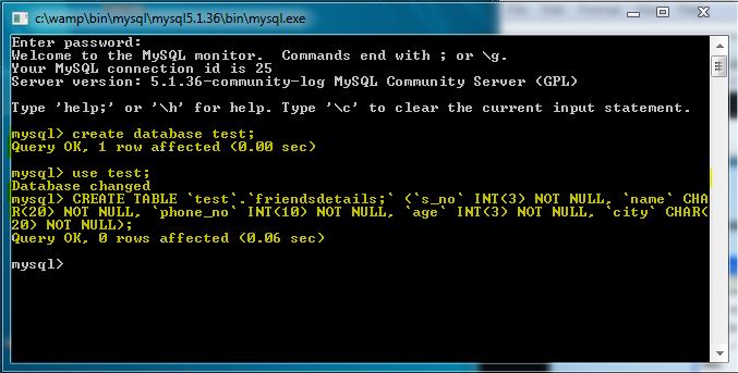Technology Sharing: Simple table creation