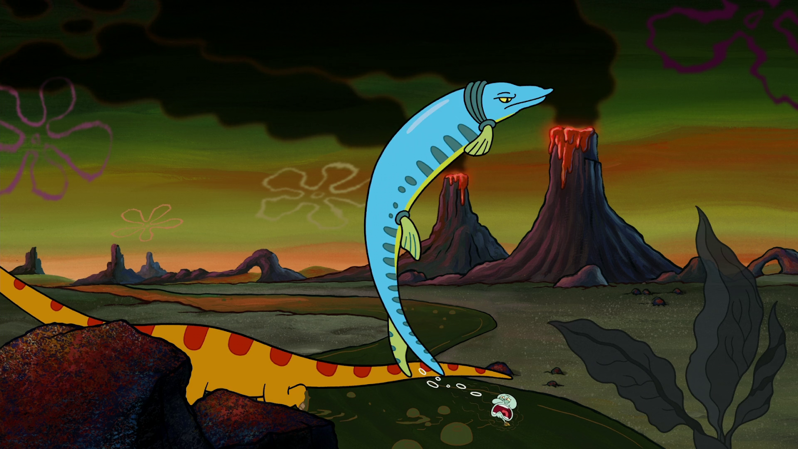 Manospondylus: The Paleoart of Spongebob Squarepants