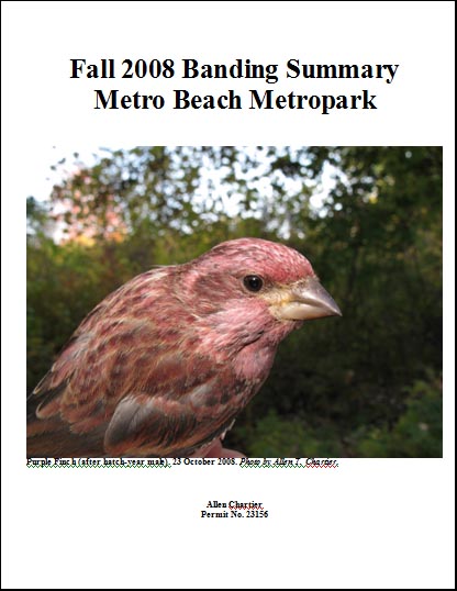 Michigan Hummingbird Guy: Bird Banding Reports (2004 to Present)