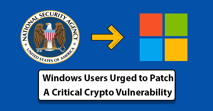 Windows User Urged to Patch A Cryptographic vulnerability on Windows