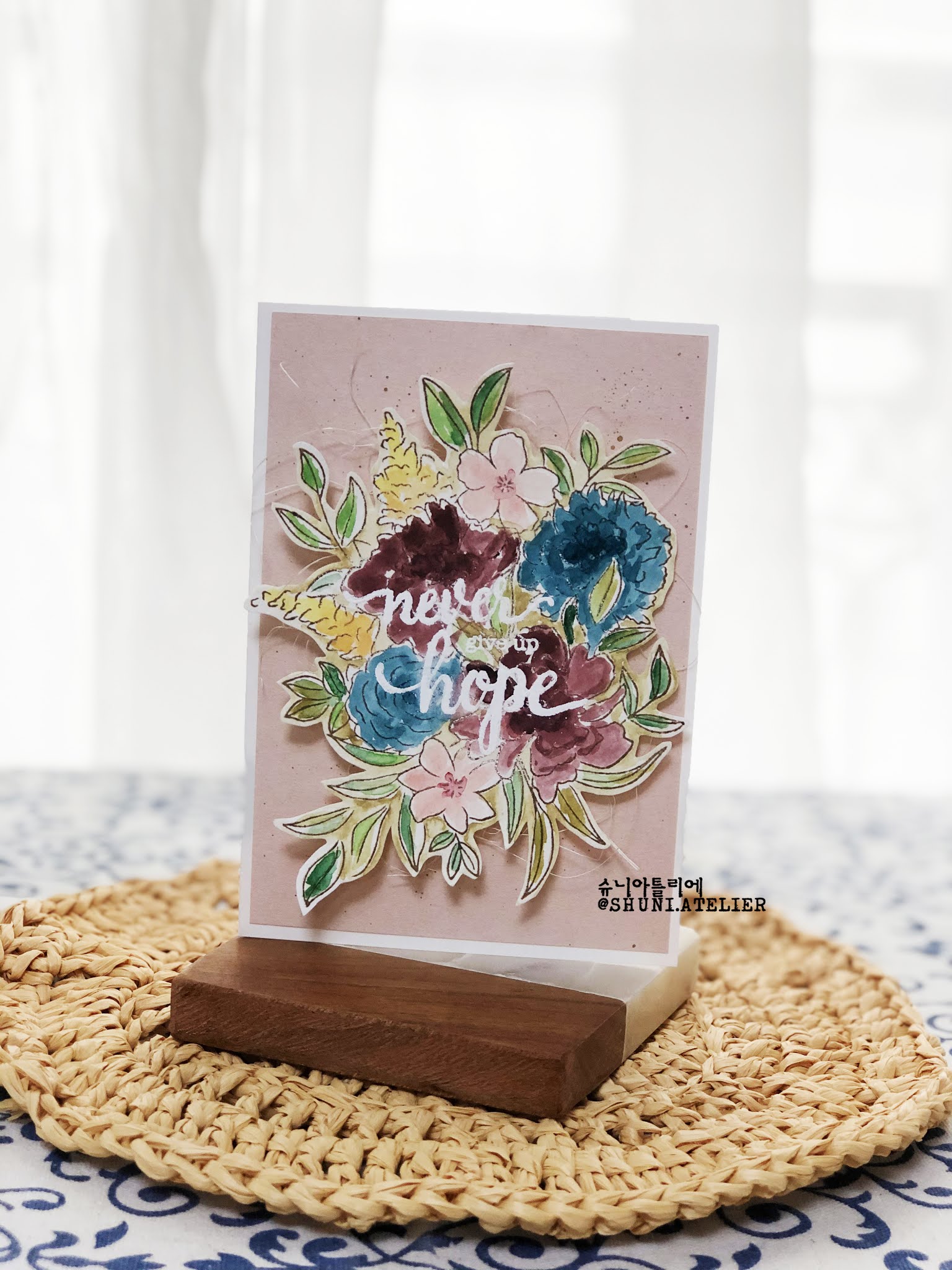 Floral cluster card