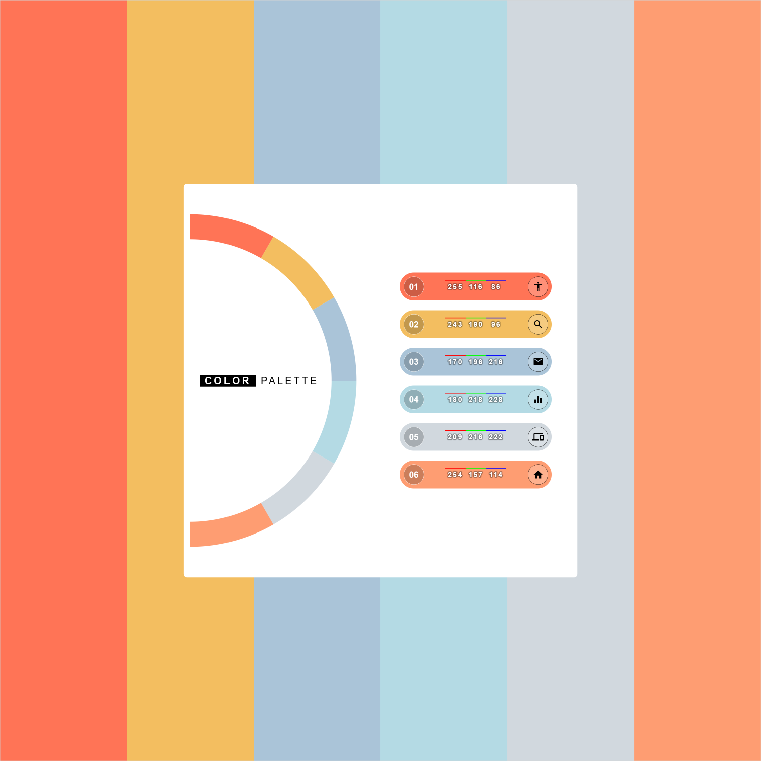 Color Palette 038 - PowerPoint Free