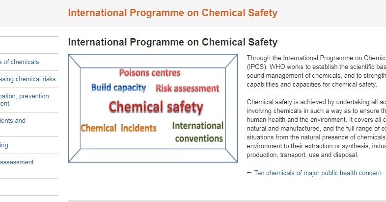 PREVENCION, SEGURIDAD Y SALUD LABORAL: Chemical safety. General ...