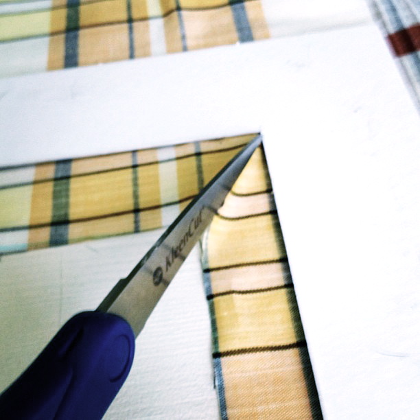 Hello! Upholstery + Blog: DIY: Fabric Wrapped Mat