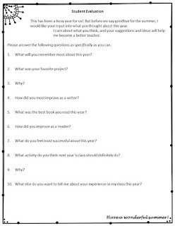 Middle School Mob: Year-end Self Assessments
